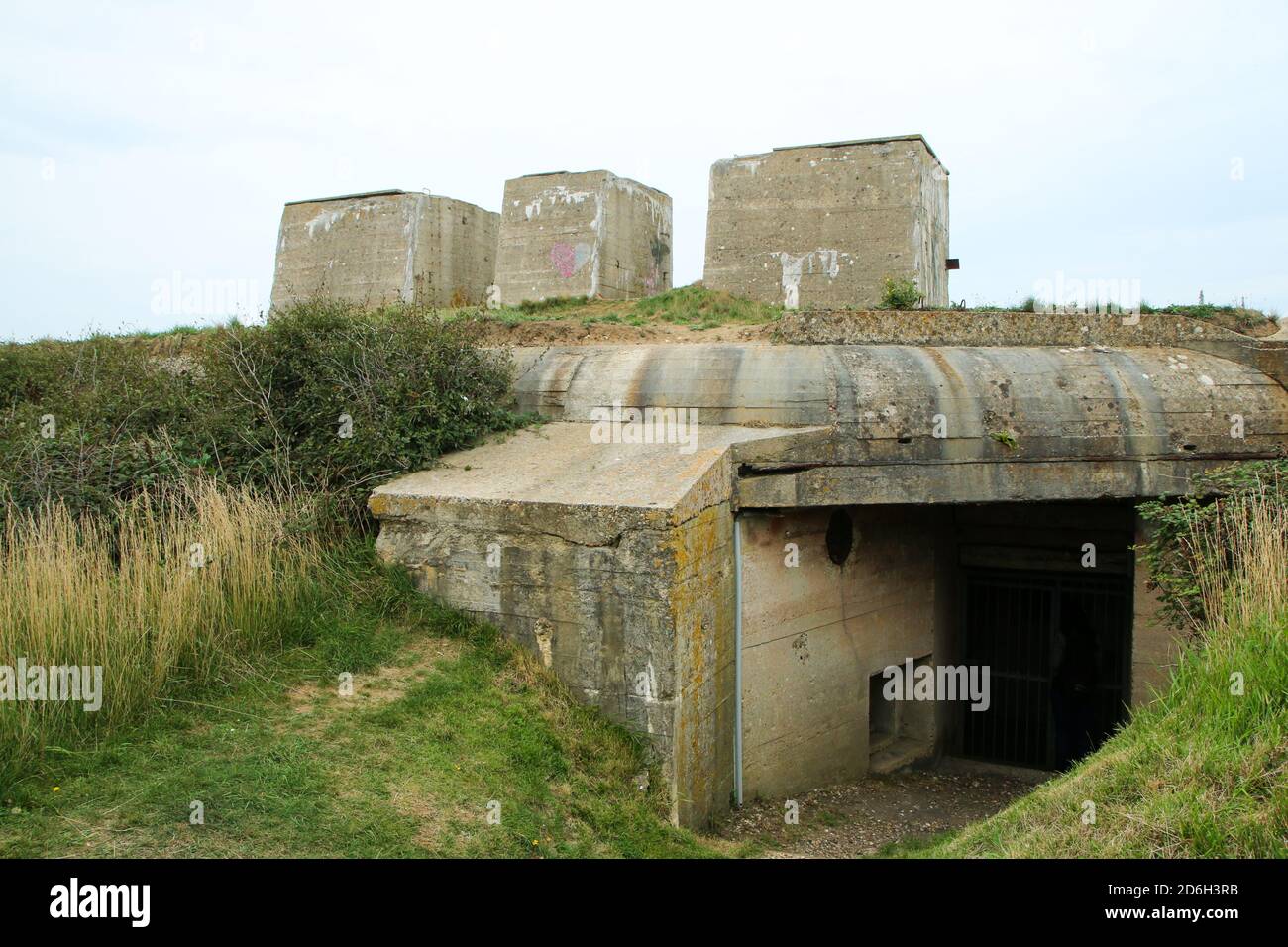 The fortification by the city of Fécamp in Normandy in France made ...