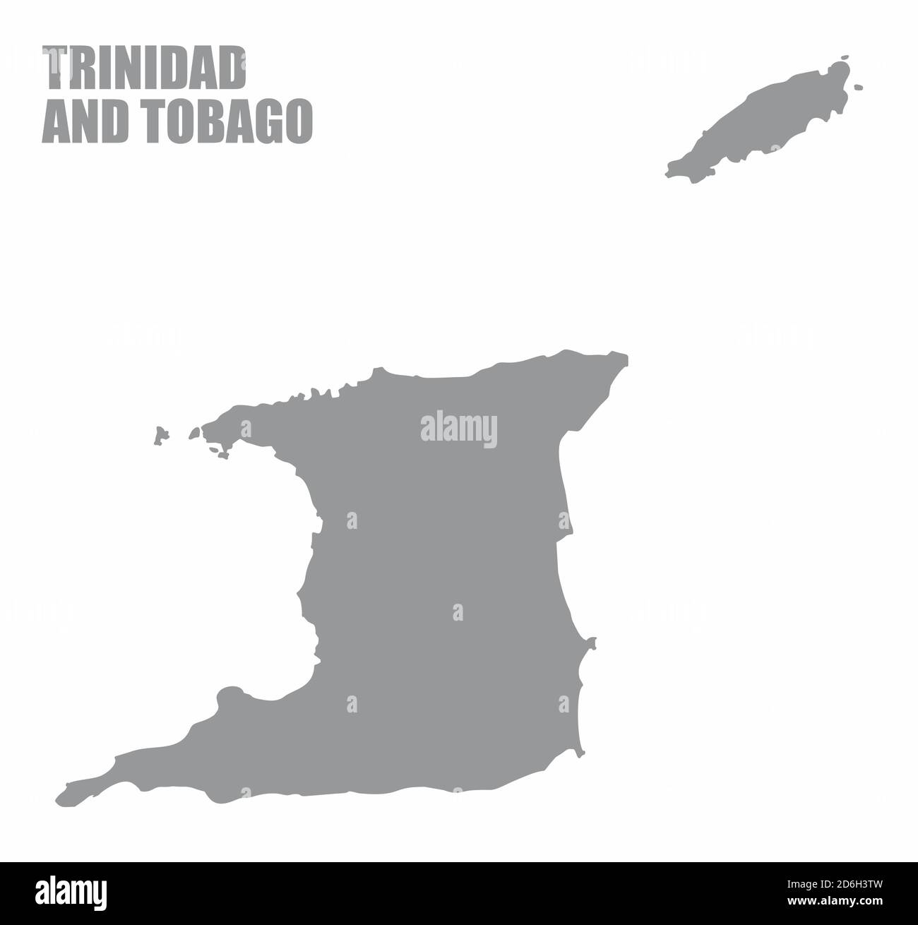 Trinidad tobago map hi-res stock photography and images - Alamy