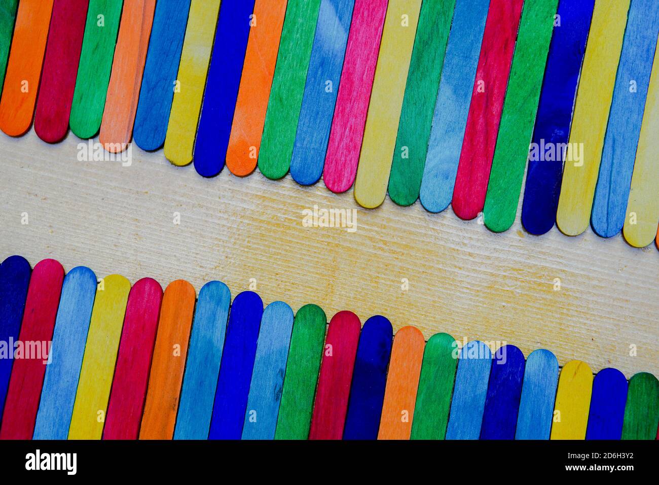 colorful stick wood on top for wallpaper and background Stock Photo - Alamy