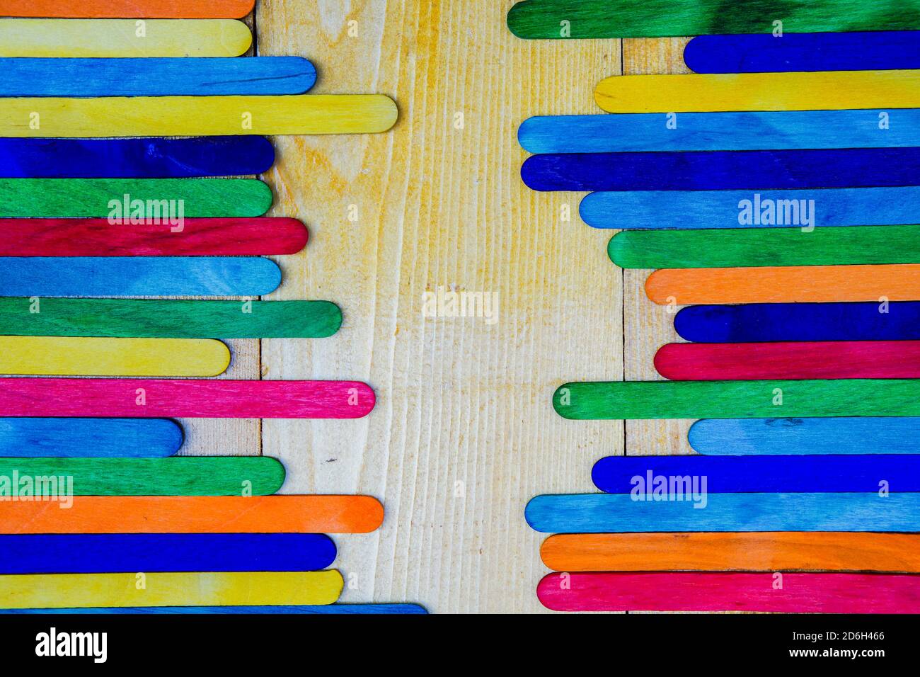 colorful stick wood on top for wallpaper and background Stock Photo - Alamy