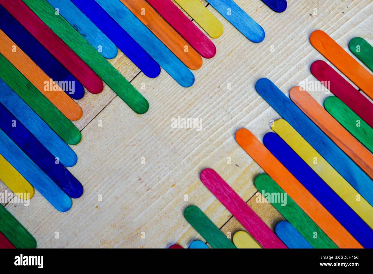 colorful stick wood on top for wallpaper and background Stock Photo - Alamy