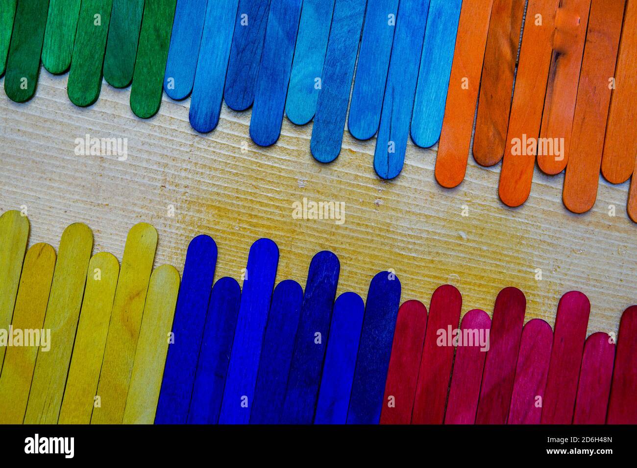 colorful stick wood on top for wallpaper and background Stock Photo - Alamy