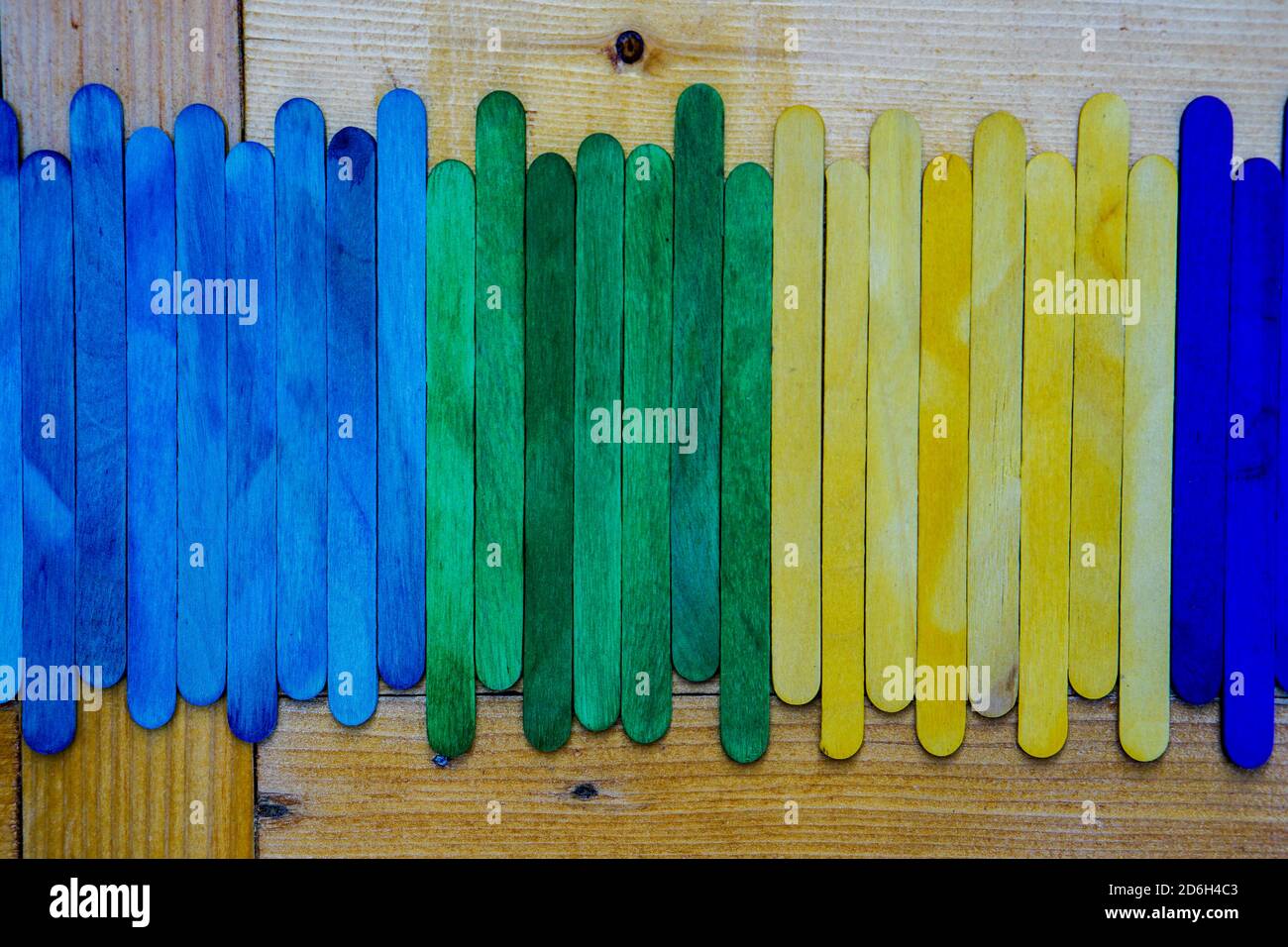 colorful stick wood on top for wallpaper and background Stock Photo - Alamy