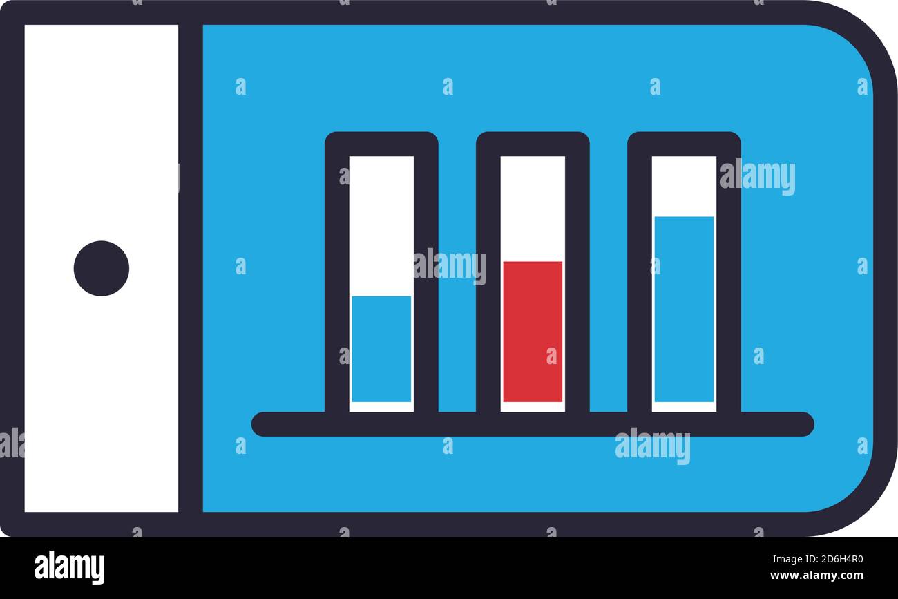 bars chart in smartphone line and fill style icon design, Data analysis and information theme ...