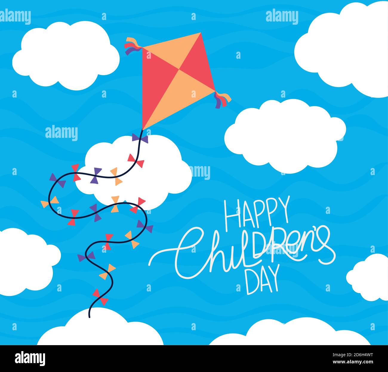 Happy childrens day kite Stock Vector Images - Alamy