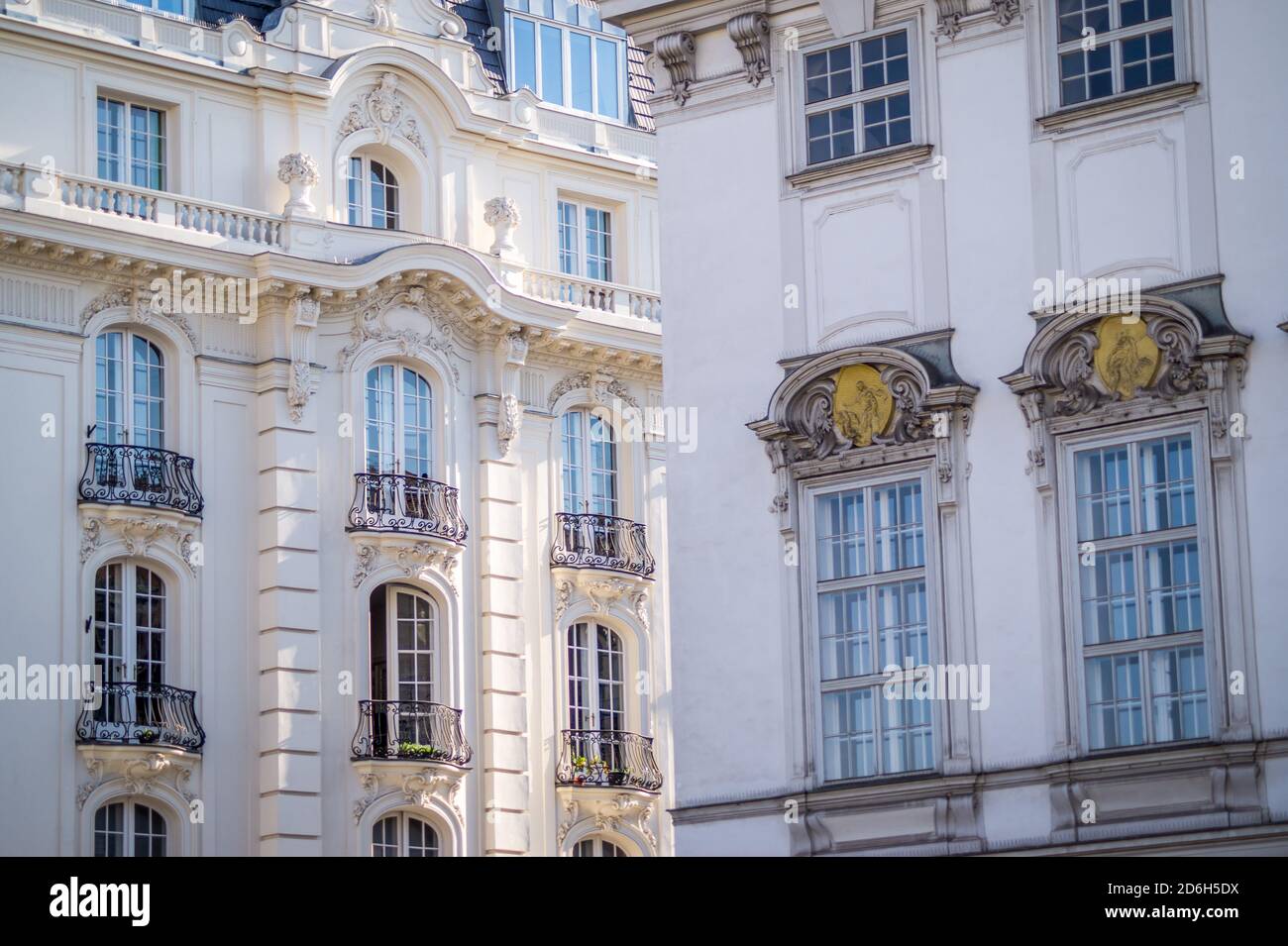 Viennese architectural building style Stock Photo - Alamy