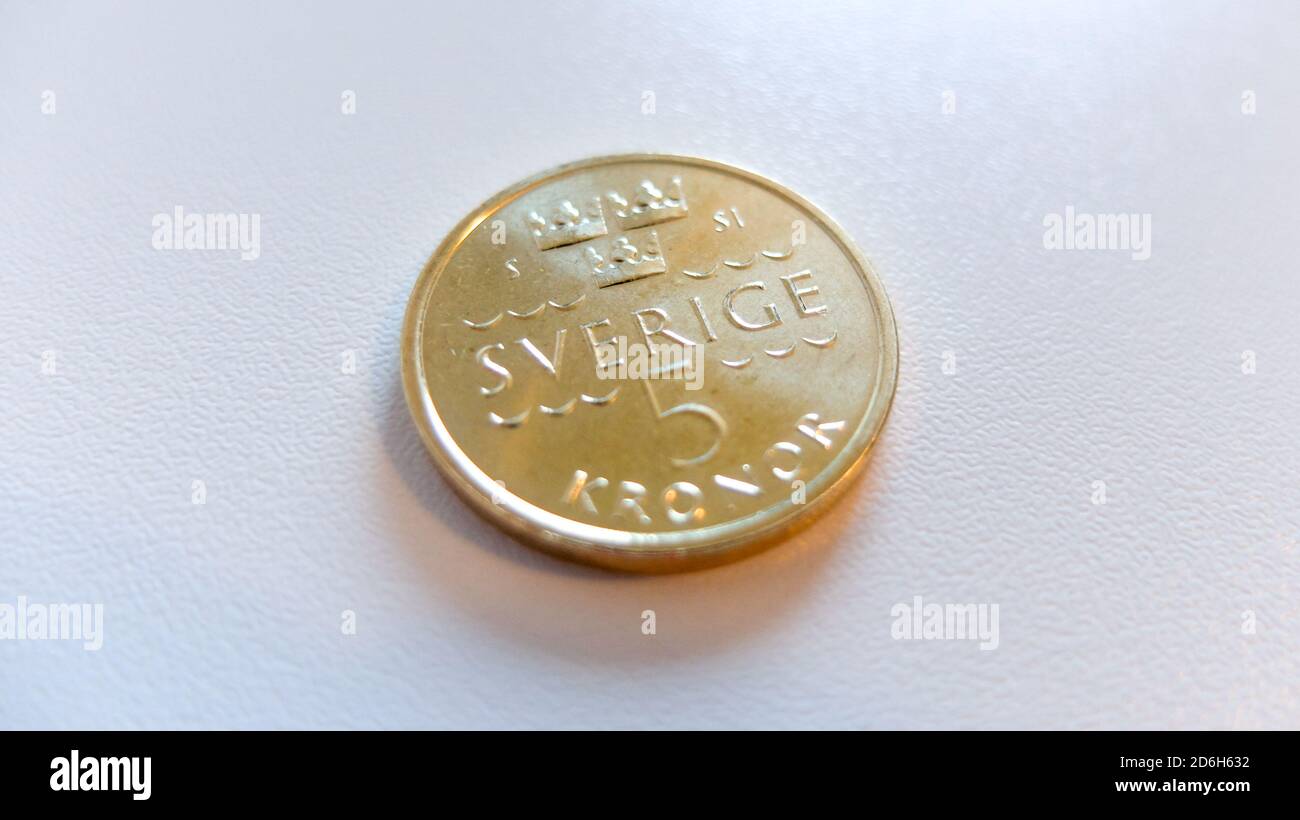 Swedish Krona coins, money, currency of Sweden Stock Photo - Alamy