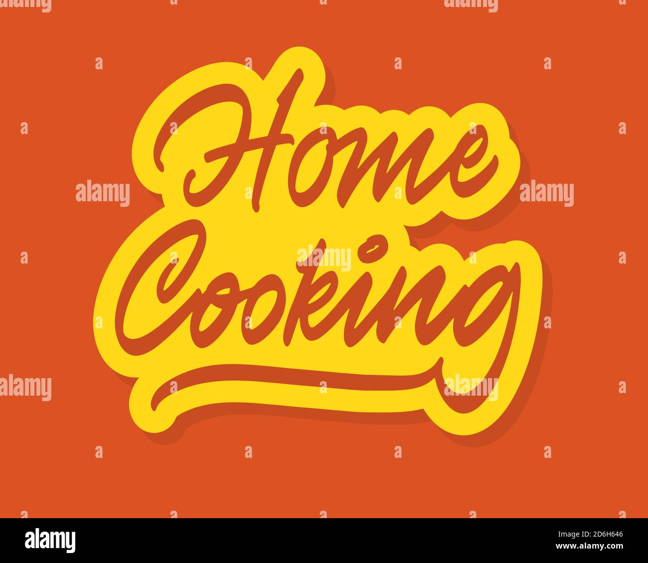 Home cooking vector lettering Stock Vector Image & Art - Alamy