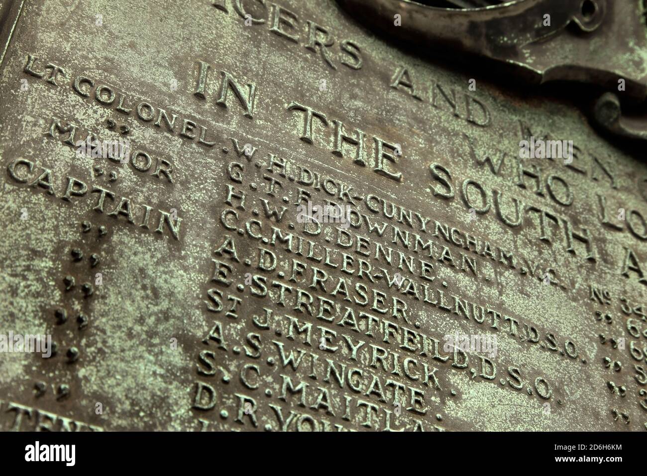 Detail of the South African War Memorial to the Gordon Highlanders ...