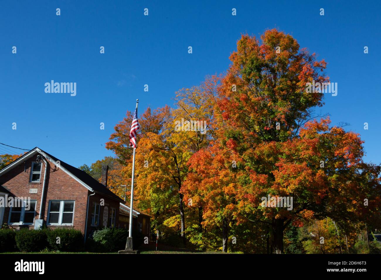 Fall foliage colors of New England Stock Photo - Alamy