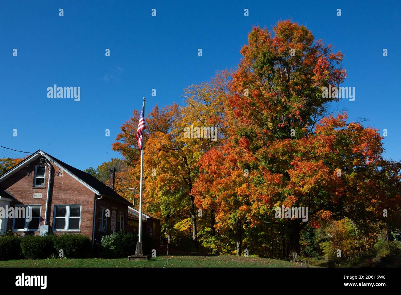 Fall foliage colors of New England Stock Photo - Alamy