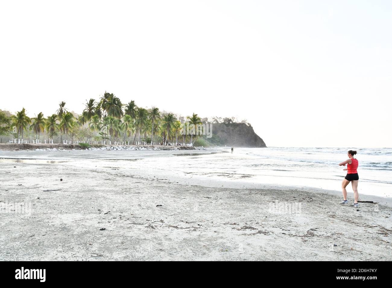 woman walking on the beach, photo as a background , taken in Samara ...