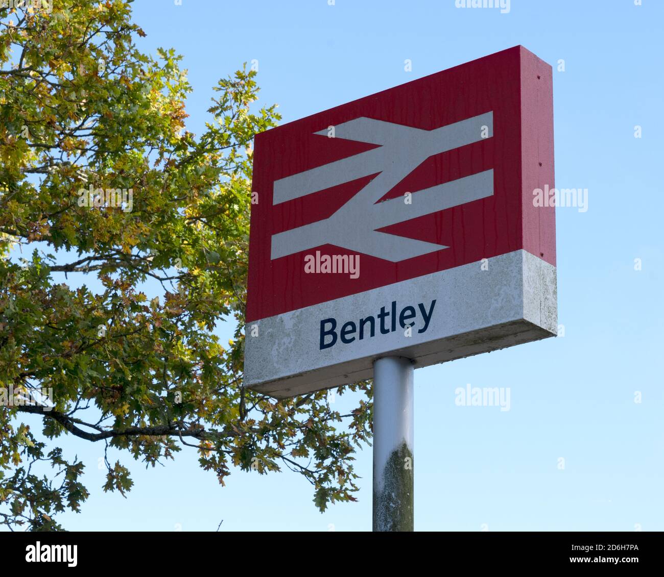 Bentley Railway Station, Bentley, Hampshire, England, view of British ...
