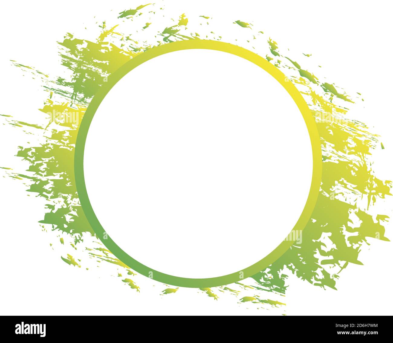 modern circle frame green and splash vector design Stock Vector Image ...