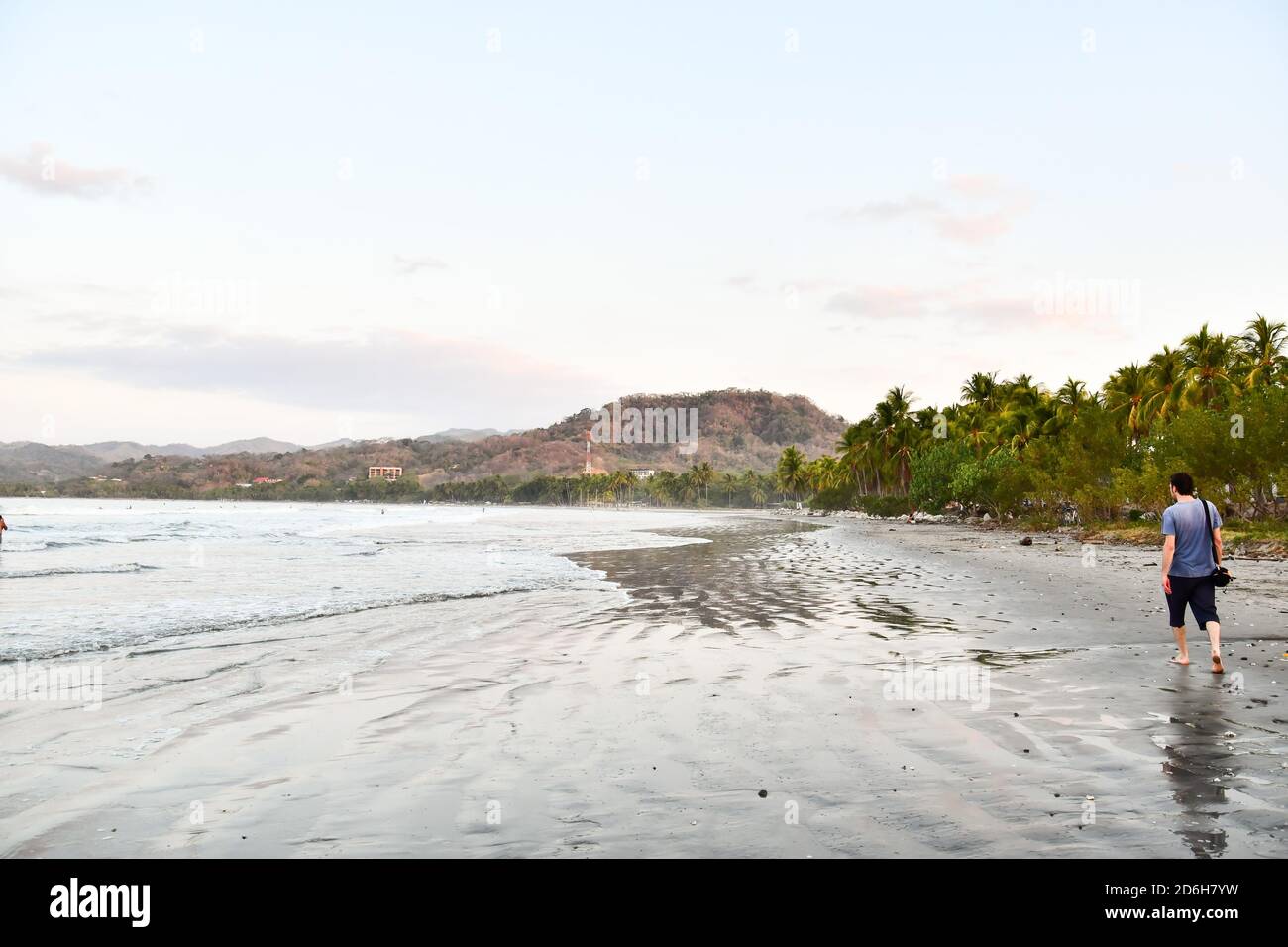 walking on the beach, photo as a background , taken in Samara, Nicoya ...