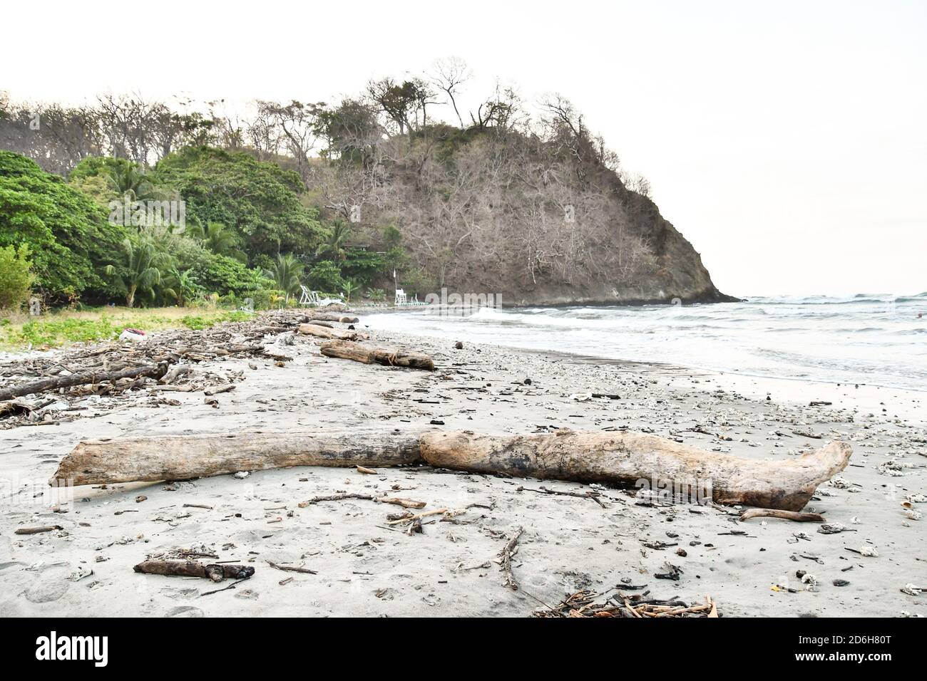 rock in sea, photo as a background , taken in Samara, Nicoya, Costa ...