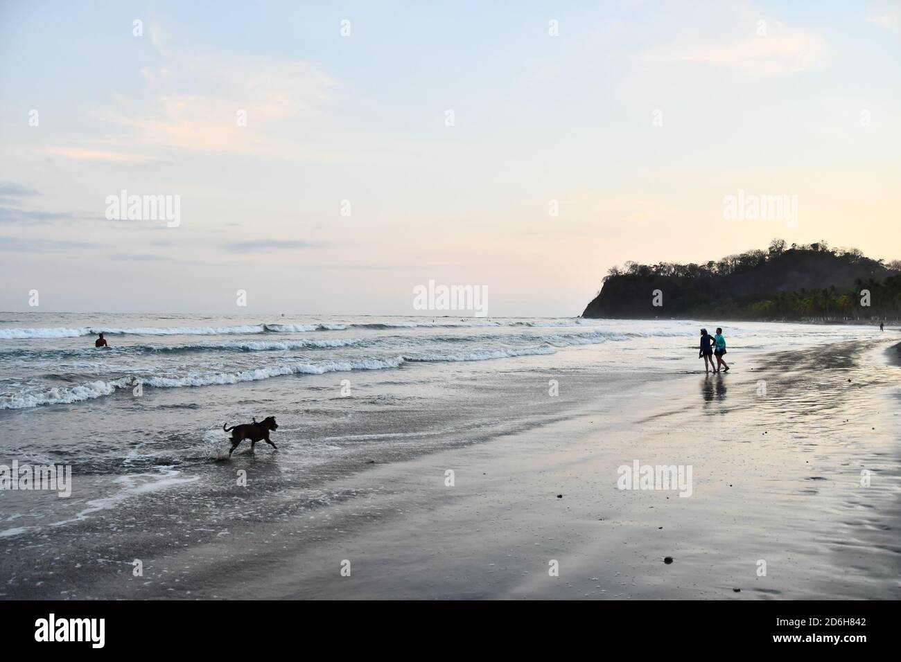 walking on beach, photo as a background , taken in Samara, Nicoya ...
