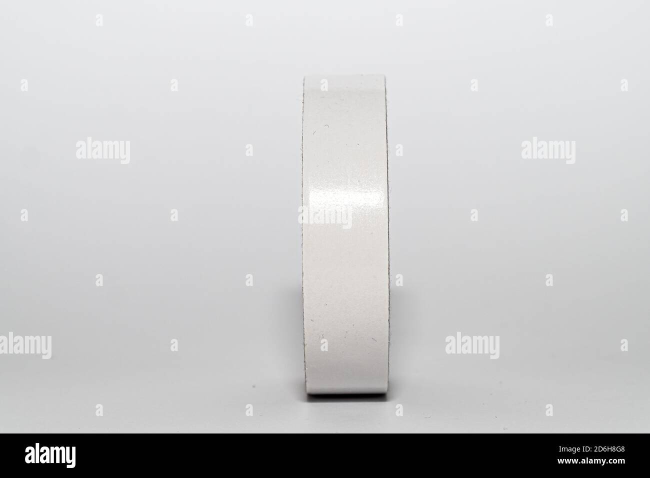 White double-sided insulating tape isolated on a white background Stock ...