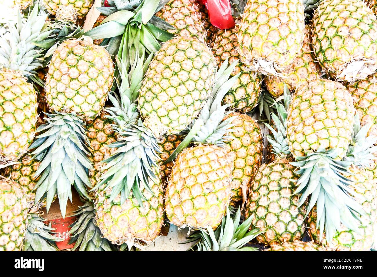 pineapples in the market in nicoya costa rica central america Stock ...