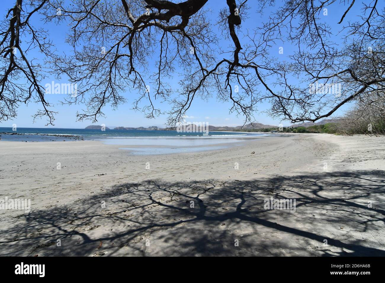 sunset over the night sea in samara nicoya costa rica central america ...