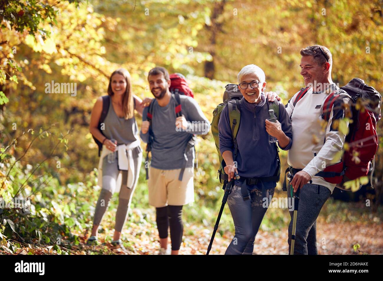Active couples friends enjoying hi-res stock photography and images - Alamy