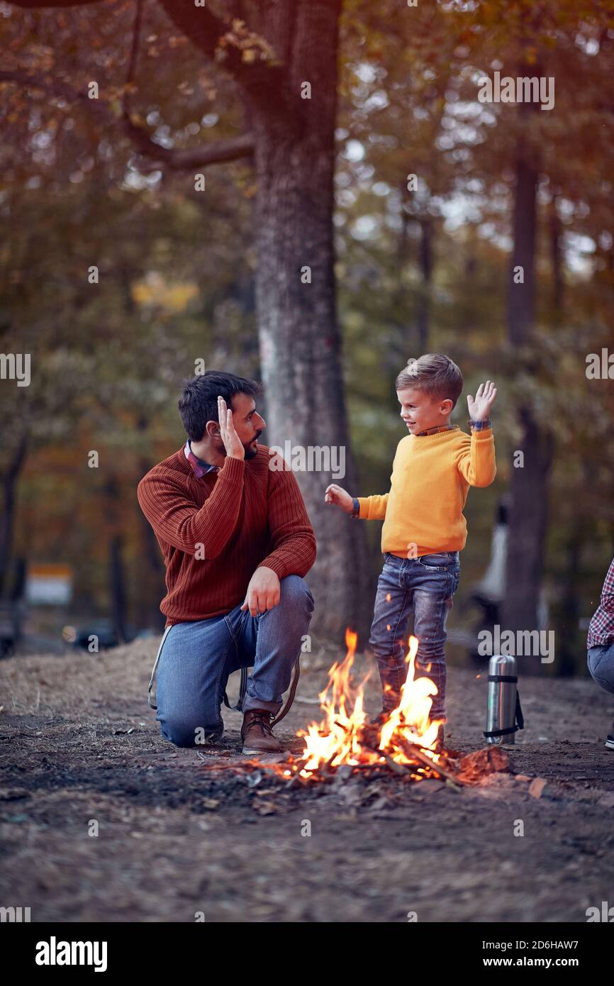 Lit a campfire hi-res stock photography and images - Alamy