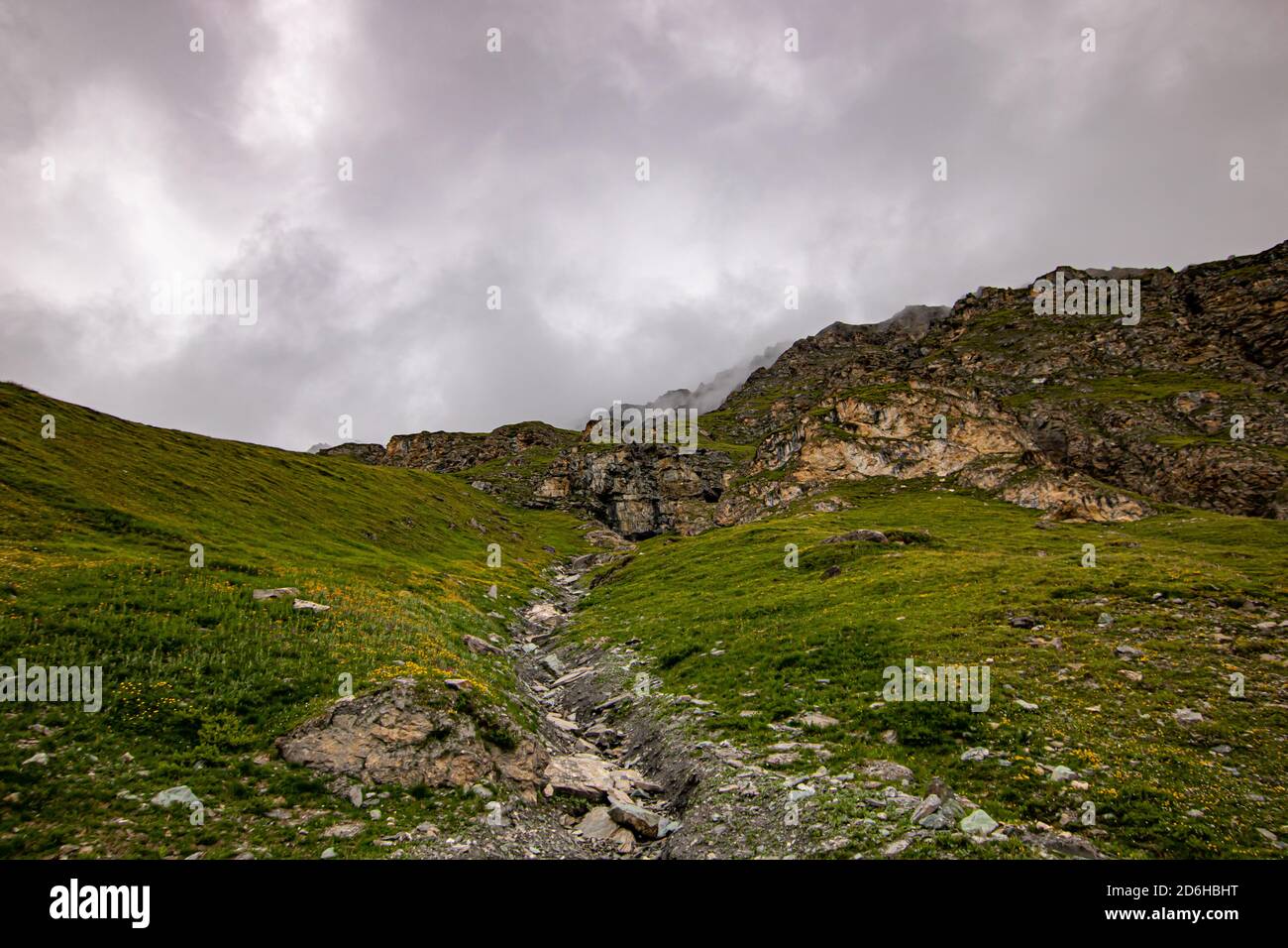 swiss nature at cloudy eather. swiss destinatons and travel idea Stock ...
