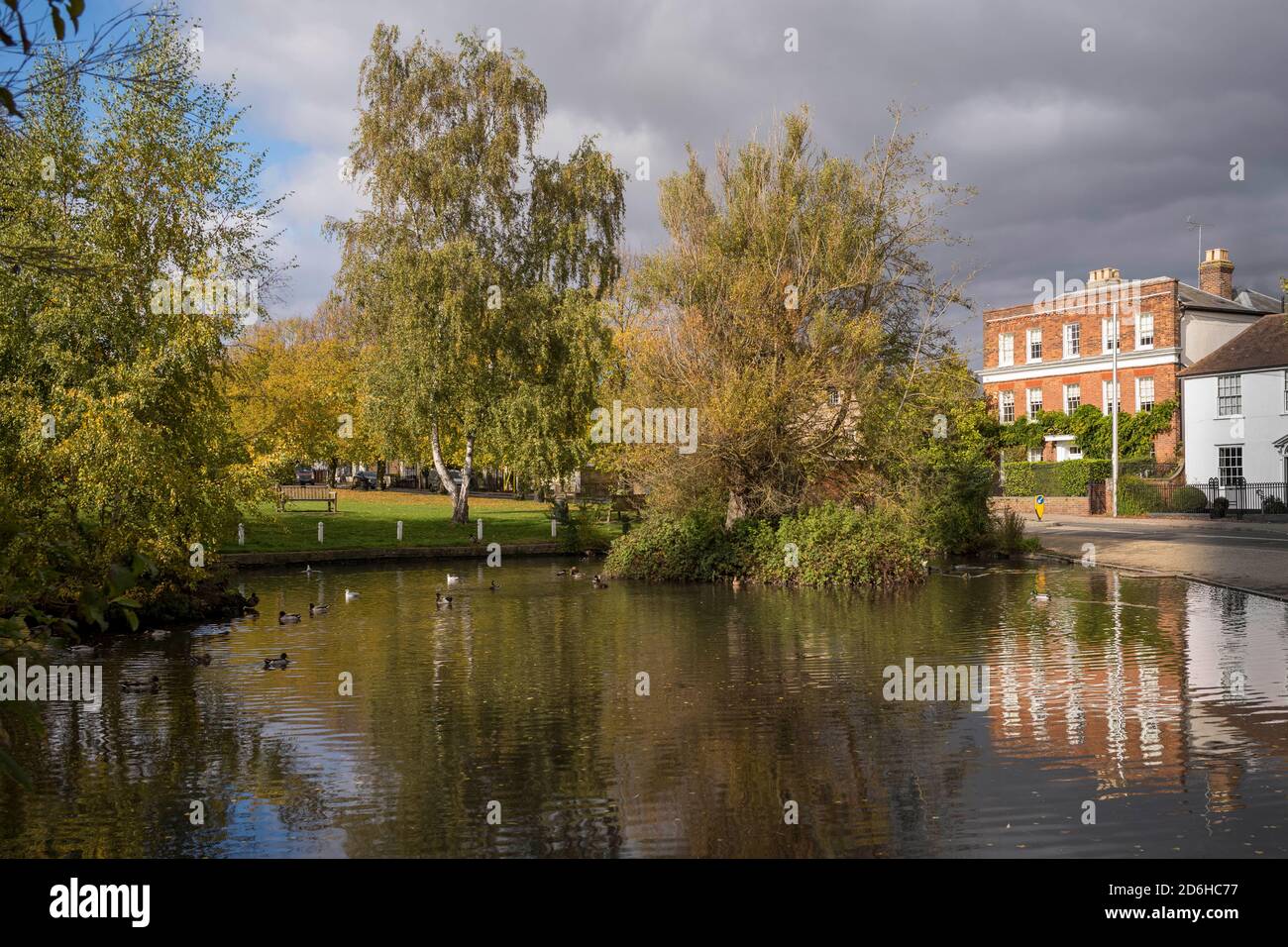 Writtle village pond hi-res stock photography and images - Alamy