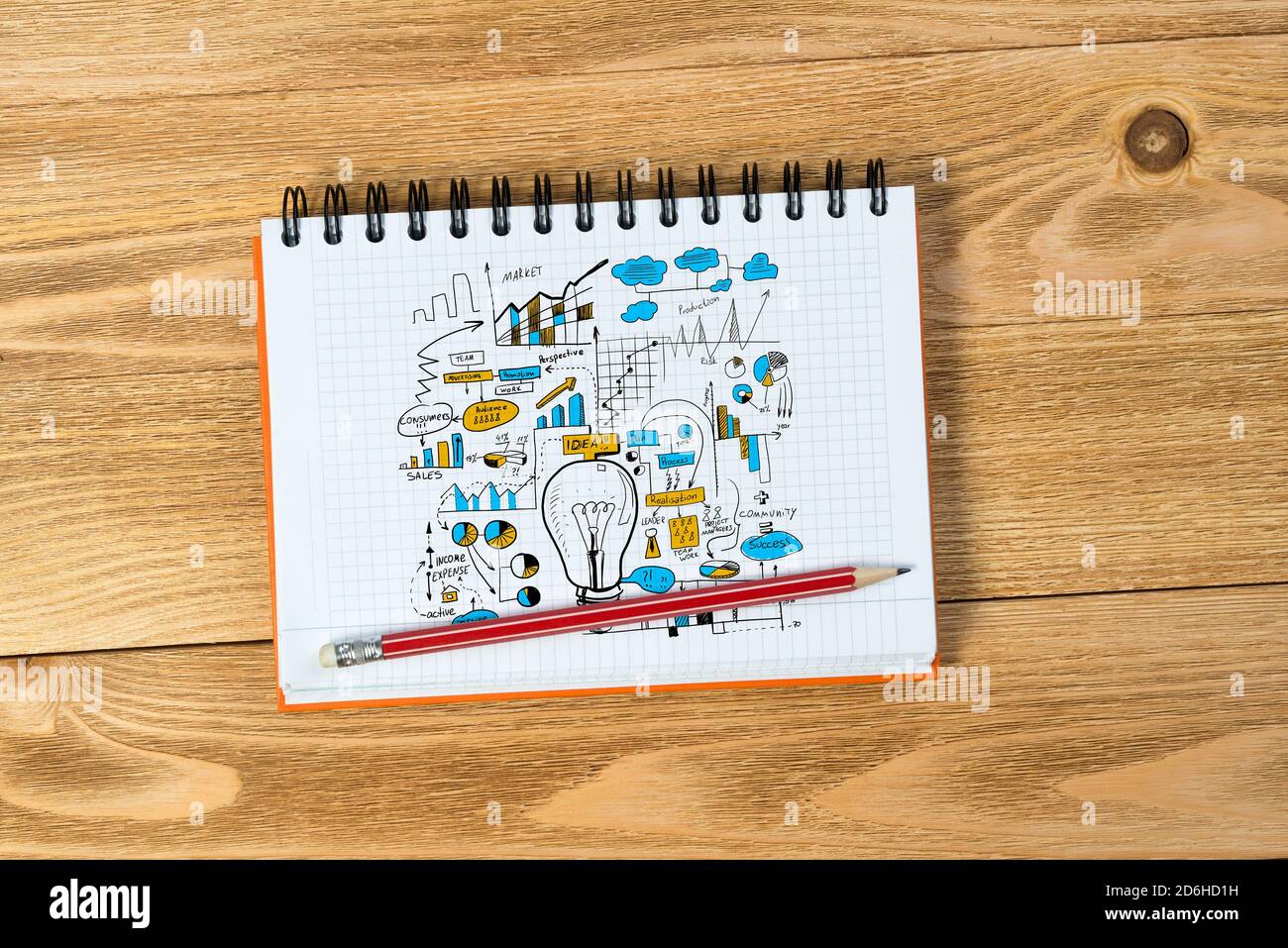 Sketching good ideas Stock Photo - Alamy