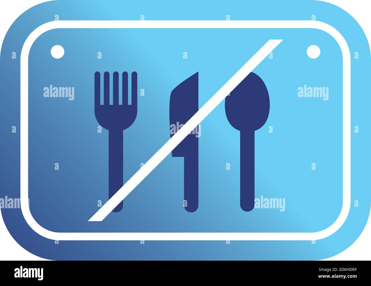 no restaurant in road sign gradient style icon design of new normality ...