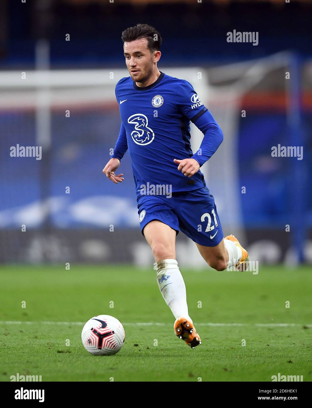 Chelsea’s Ben Chilwell during the Premier League match at Stamford ...