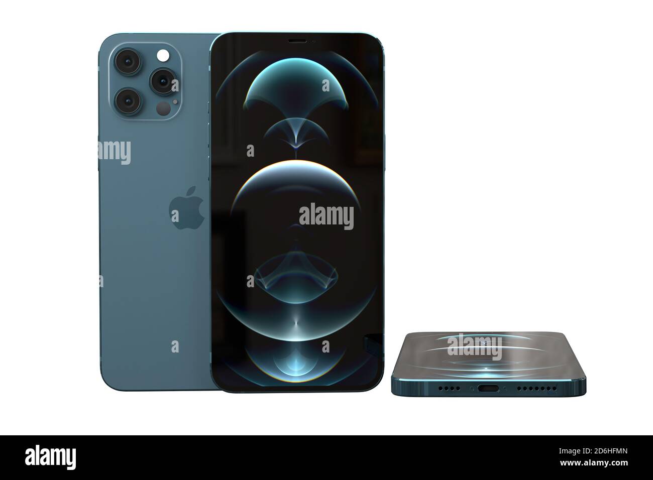 Iphone 12 pro front back view hi-res stock photography and images - Alamy