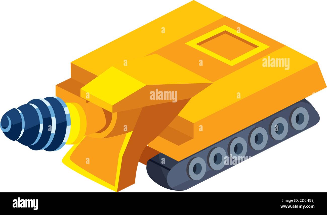 construction excavator isometric style icon design of remodeling ...