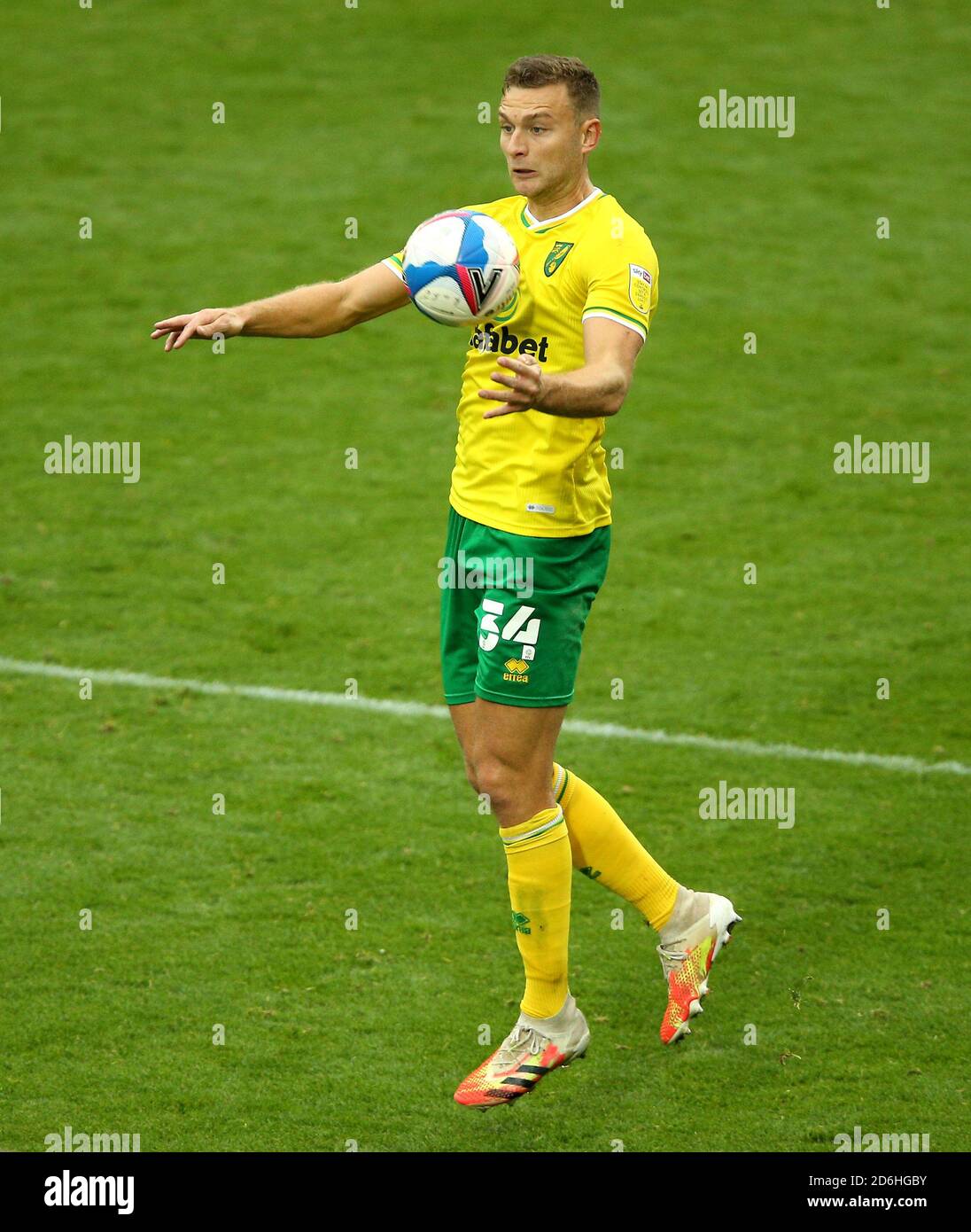 Norwich City's Ben Gibson during the Sky Bet Championship match at the ...