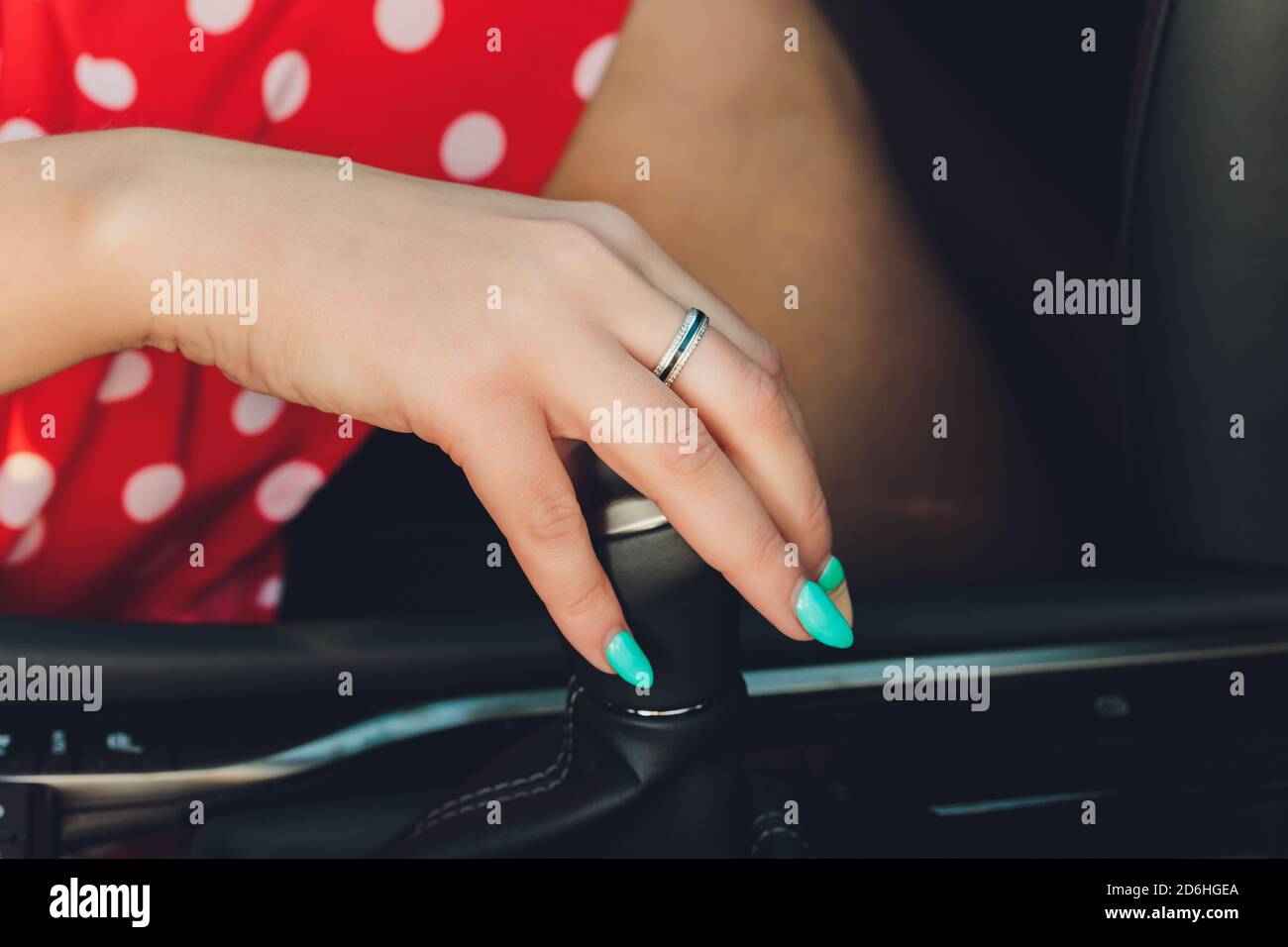 Woman Stick Shift Car High Resolution Stock Photography and Images - Alamy