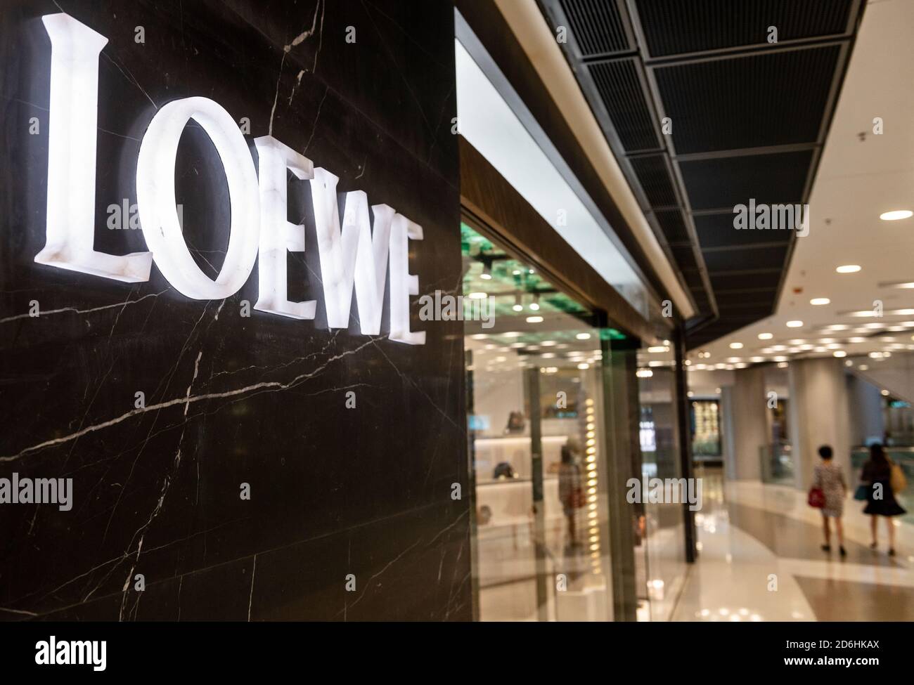 Spanish luxury clothing and accessories brand Loewe store seen in Hong ...