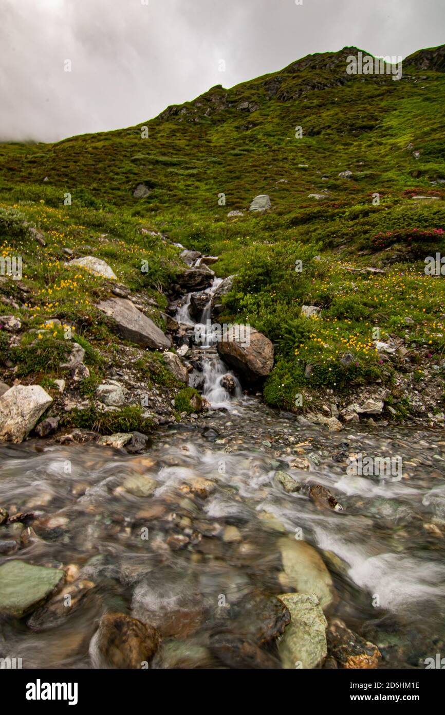 Water flowing mountain famous mountain background hi-res stock ...