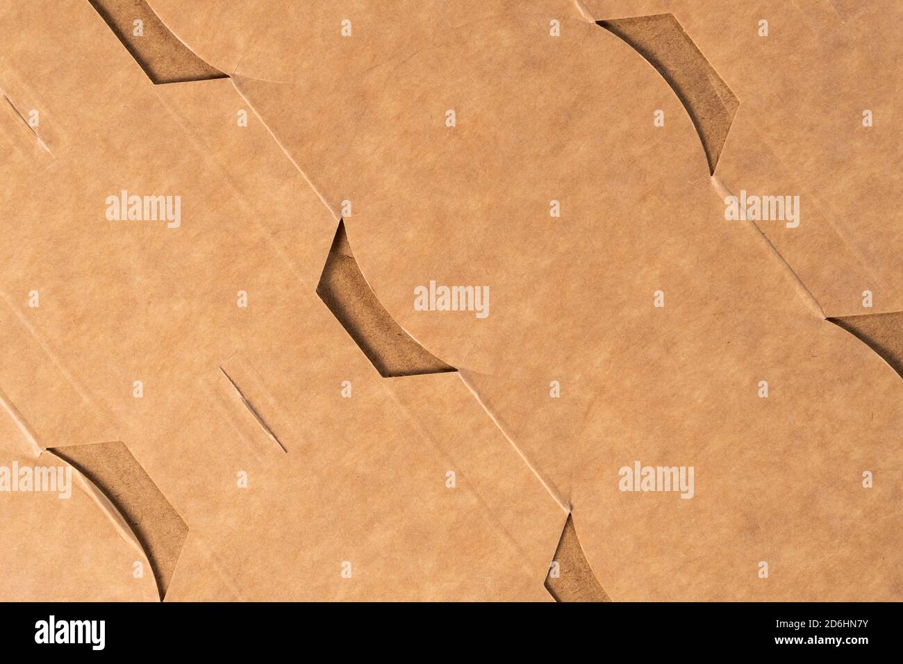 Cardboard background of packaging material with cells close up Stock ...
