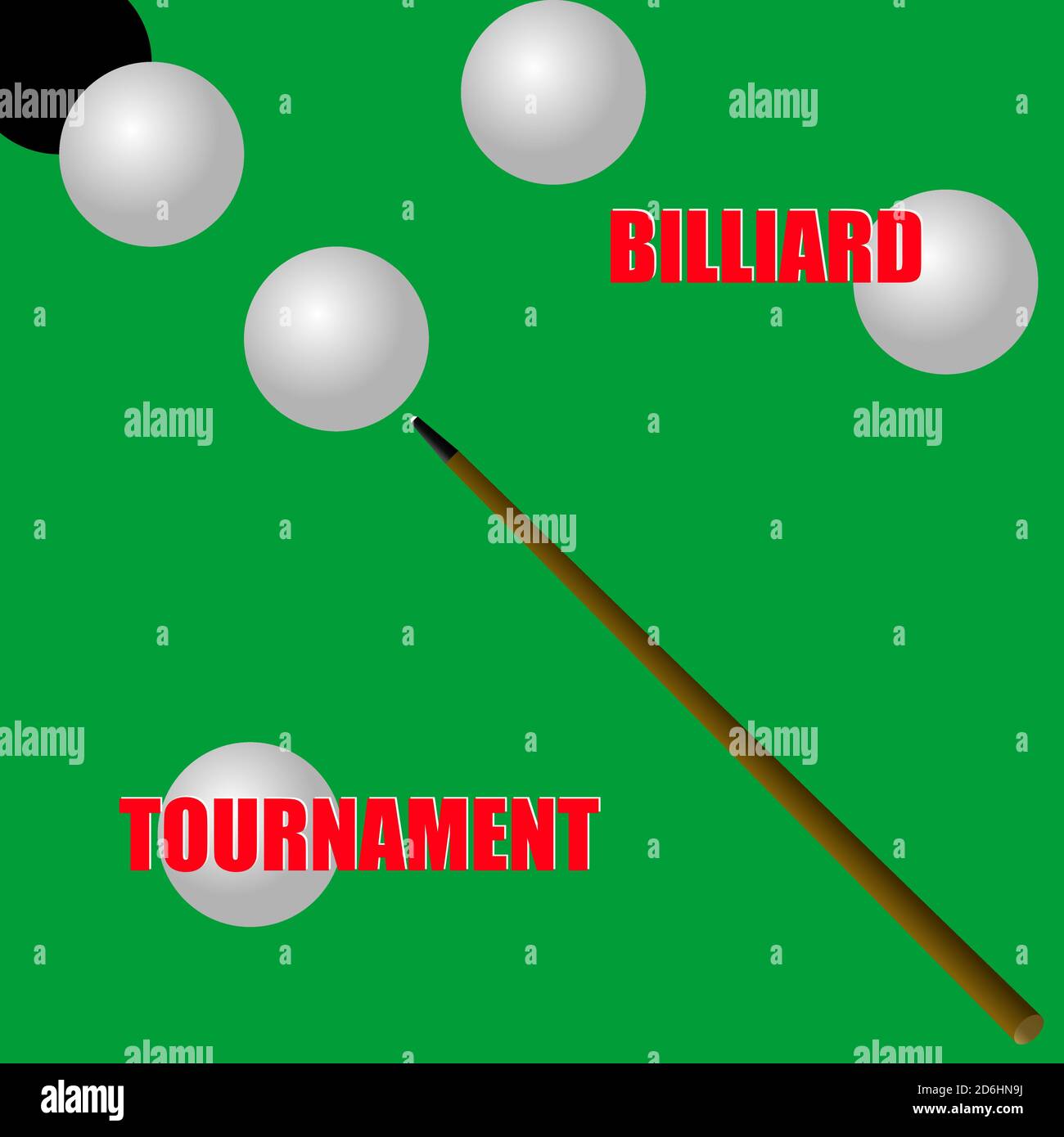 Billiard balls on billiards Stock Vector Images - Alamy