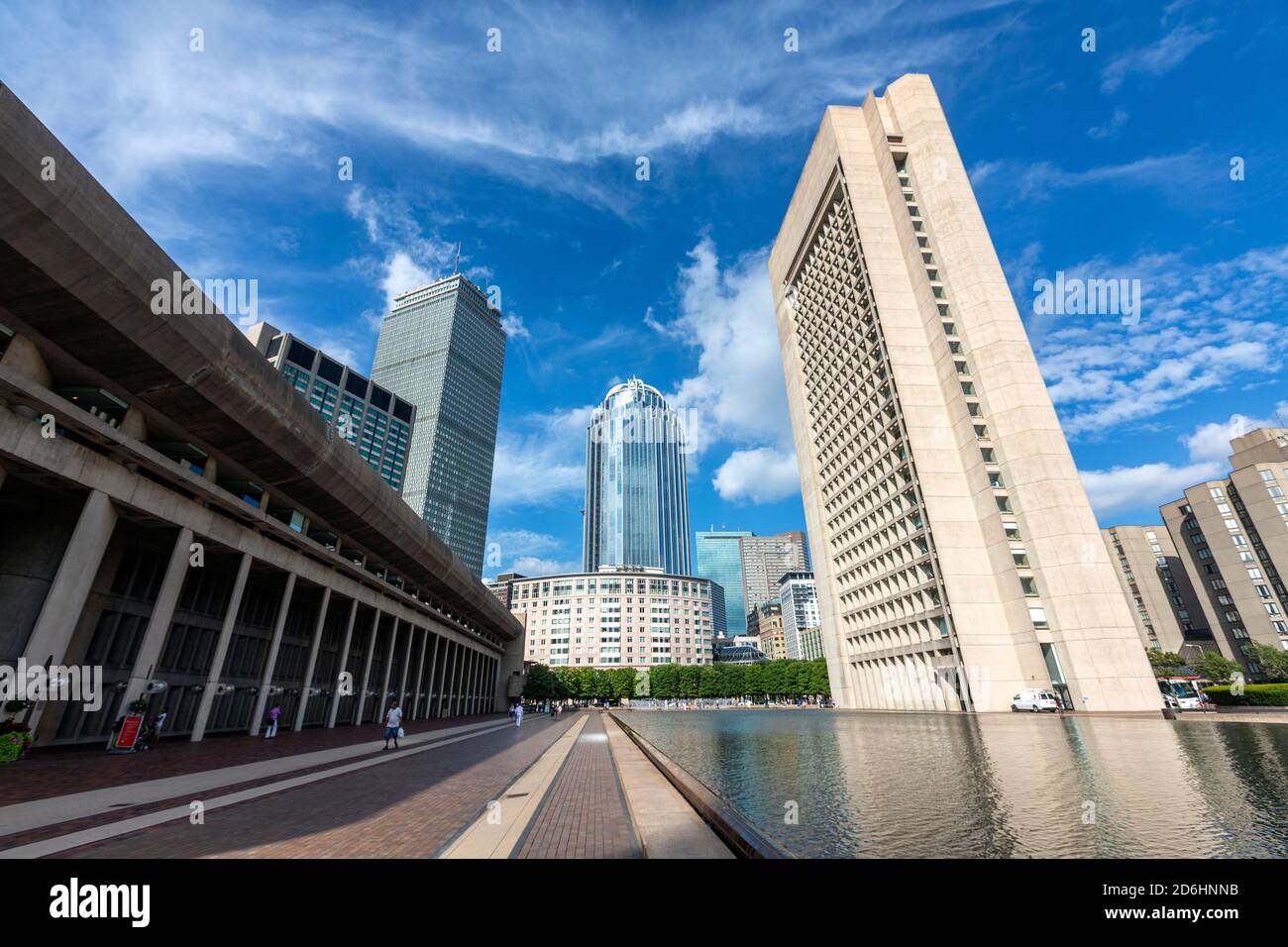 Reflecting pool , Christian Science Plaza, Boston, Massachusetts, USA ...