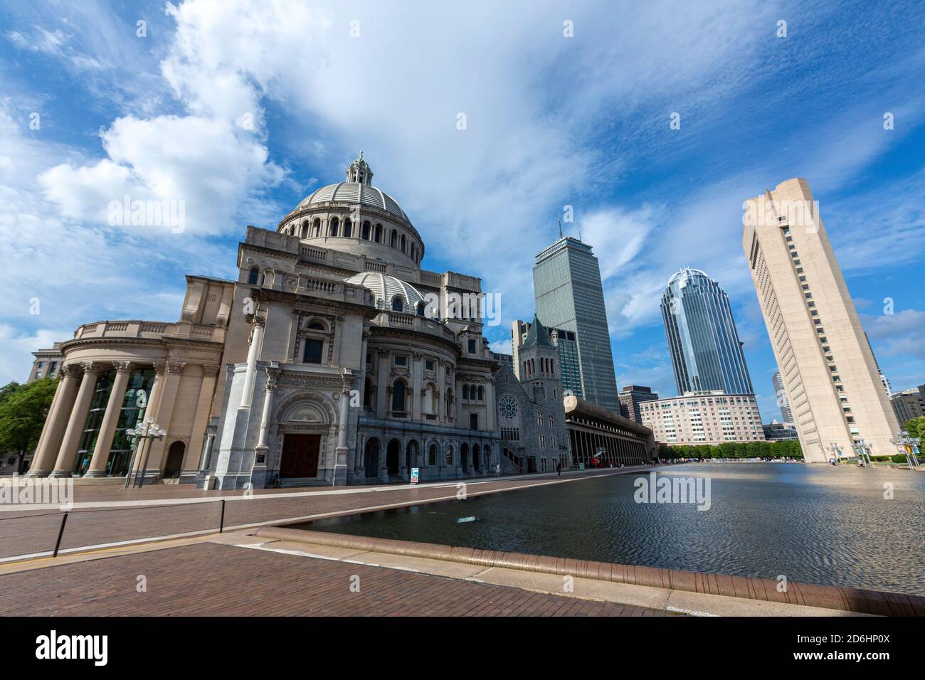Reflecting pool , Christian Science Plaza, Boston, Massachusetts, USA ...