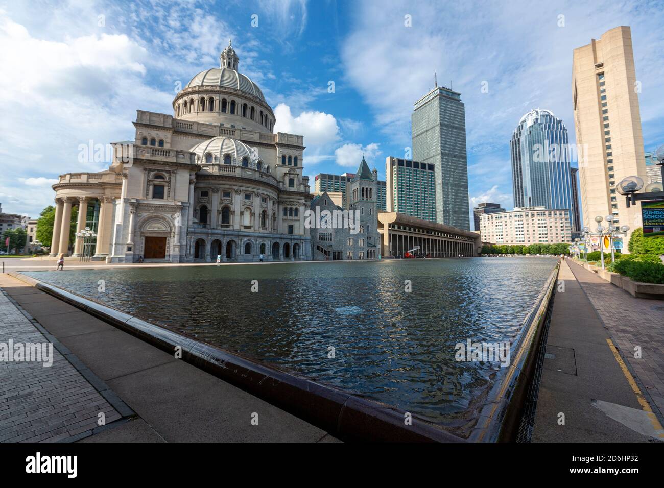 Reflecting pool , Christian Science Plaza, Boston, Massachusetts, USA ...