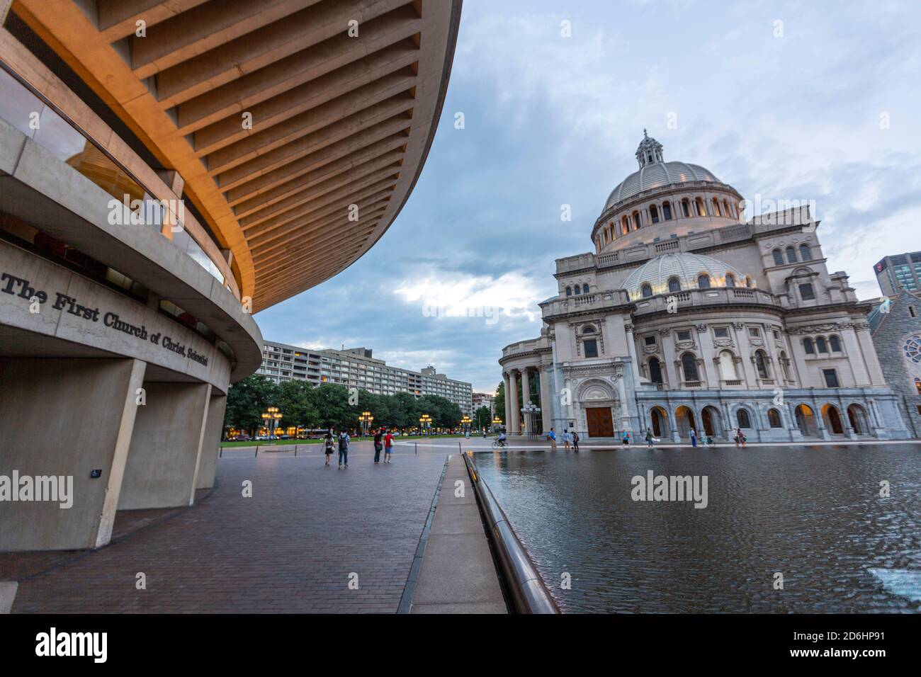Reflecting pool , Christian Science Plaza, Boston, Massachusetts, USA ...