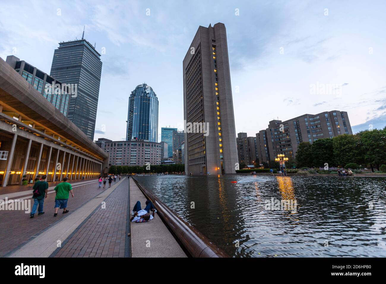 Reflecting pool , Christian Science Plaza, Boston, Massachusetts, USA ...