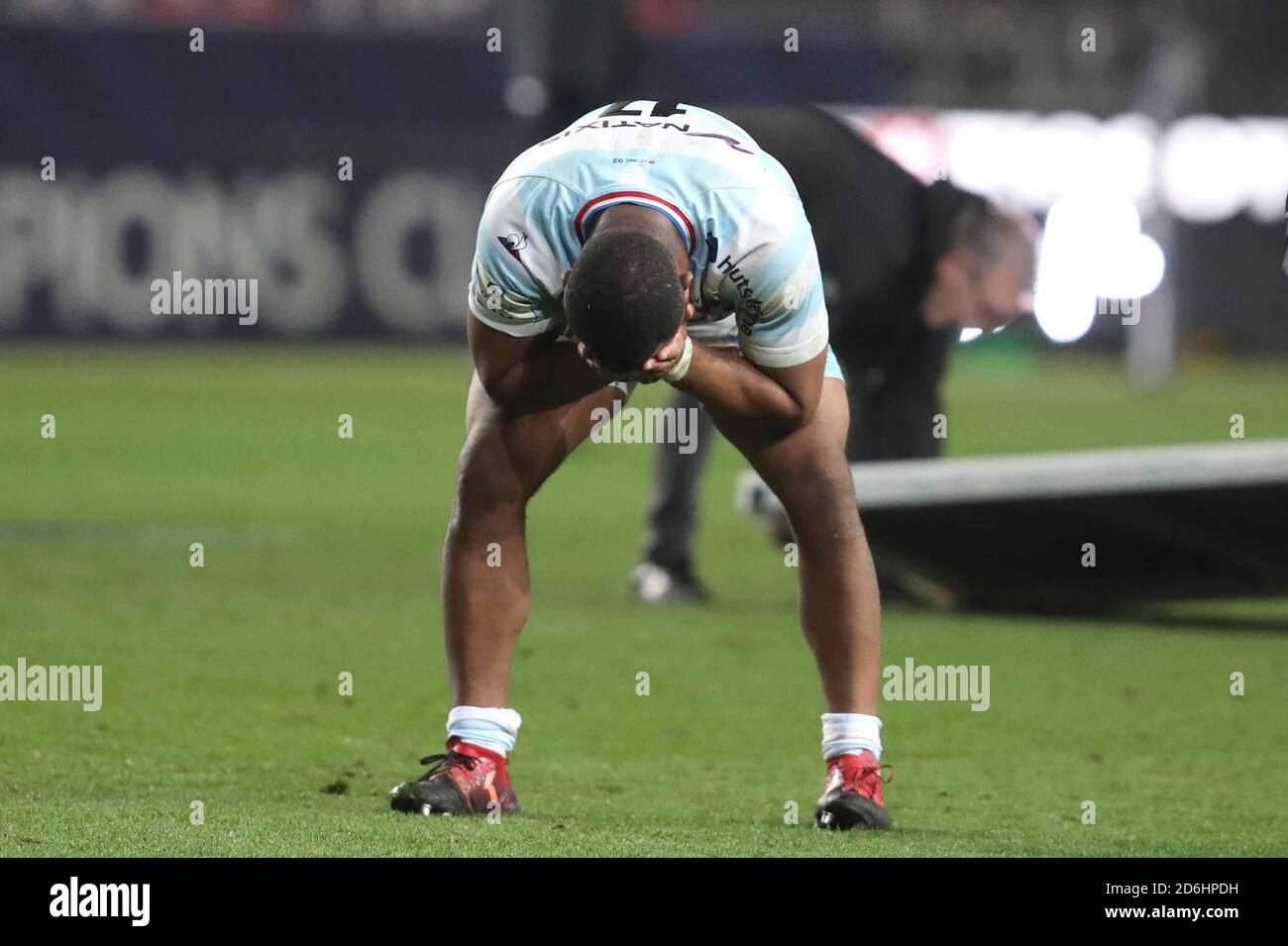 Racing 92's Virimi Vakatawa reacts after the European Champions Cup ...