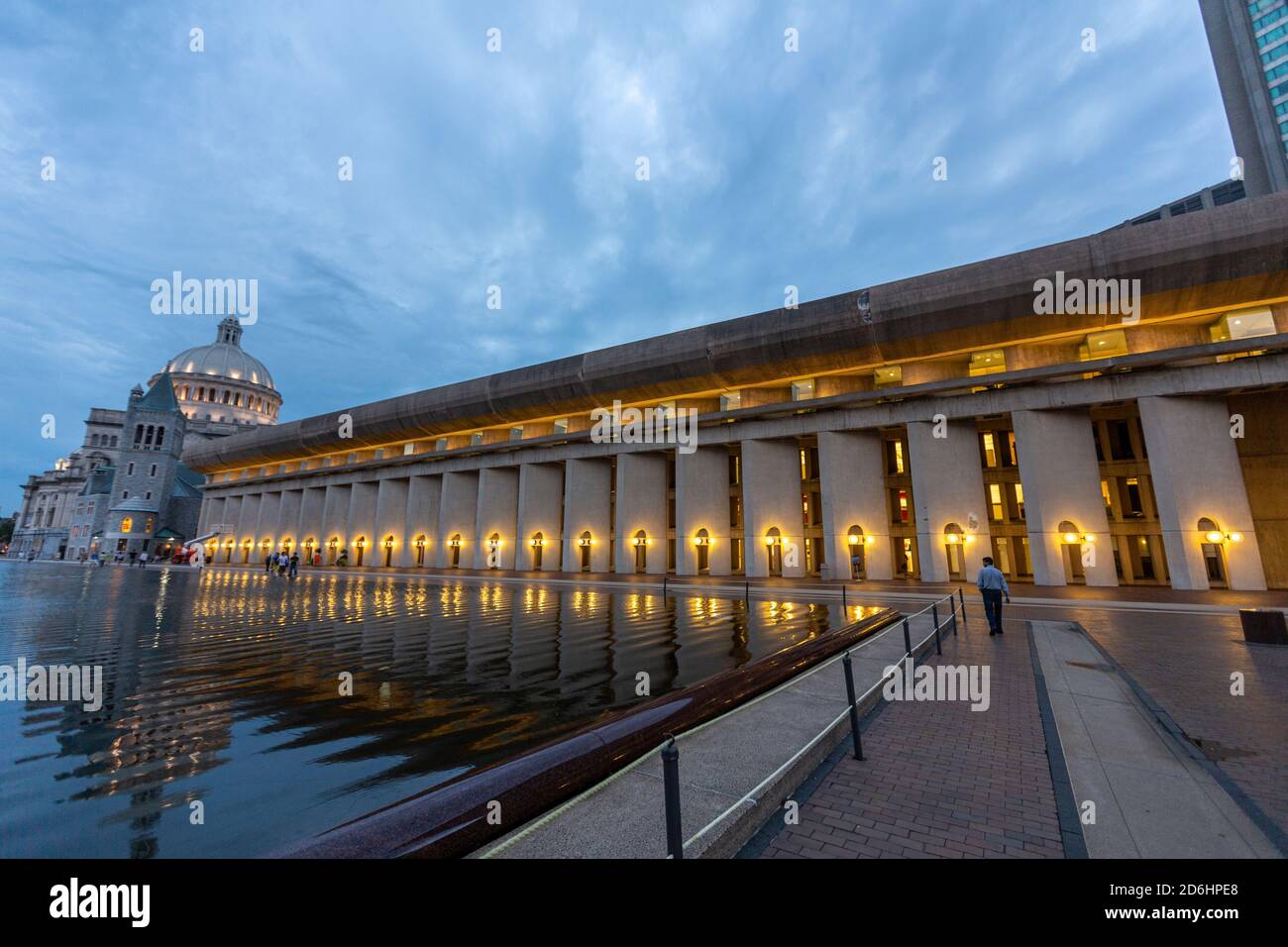 Mother Church, Colonnade building, Christian Science Plaza, Boston ...