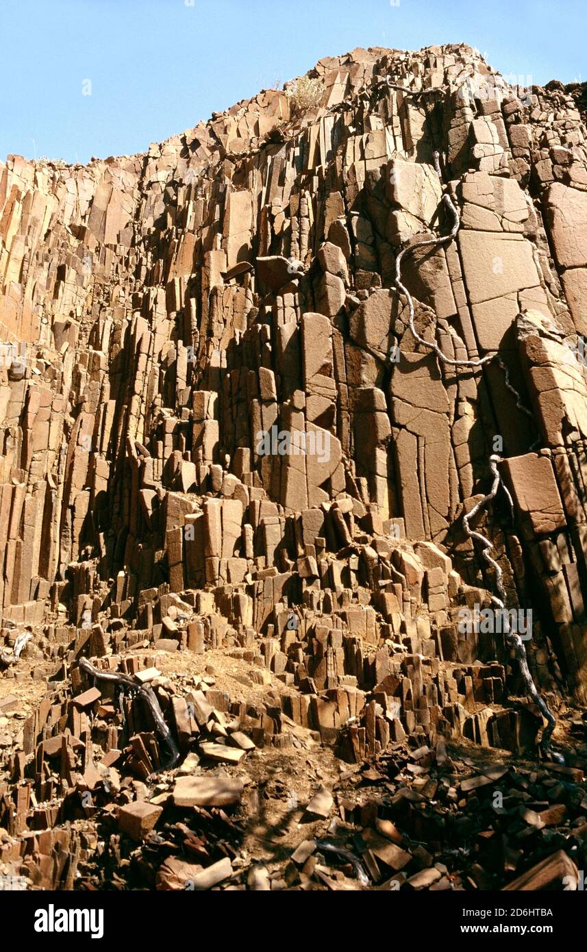 Organ Pipes Rock Formation, Namibia, Africa Stock Photo - Alamy