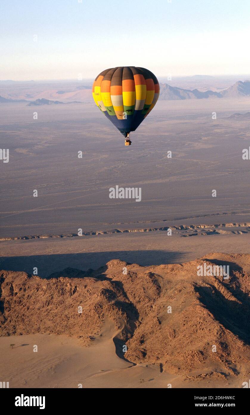 Hot Air Balloon over Desert, Namibia, Africa Stock Photo - Alamy