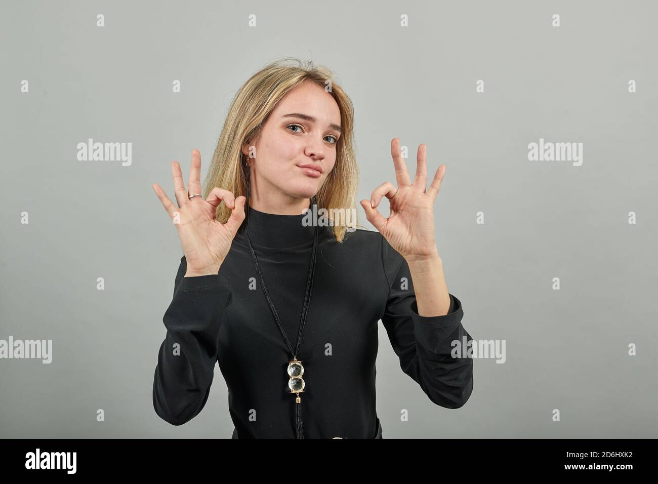 View of hand fingers showing ok sign, gesturing making okay, human ...