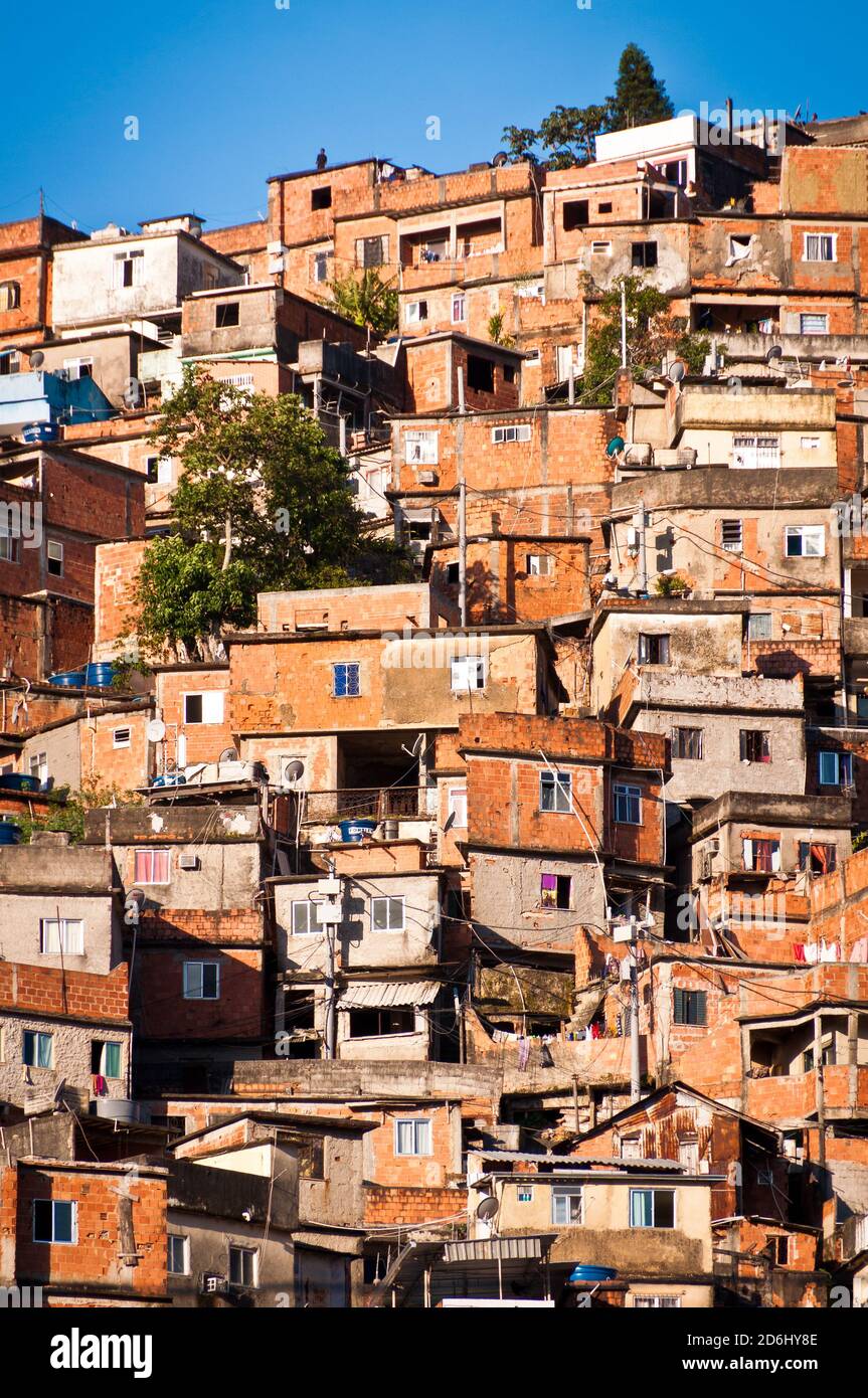 Fragile Residential Constructions of Favela in Rio de Janeiro, Brazil ...